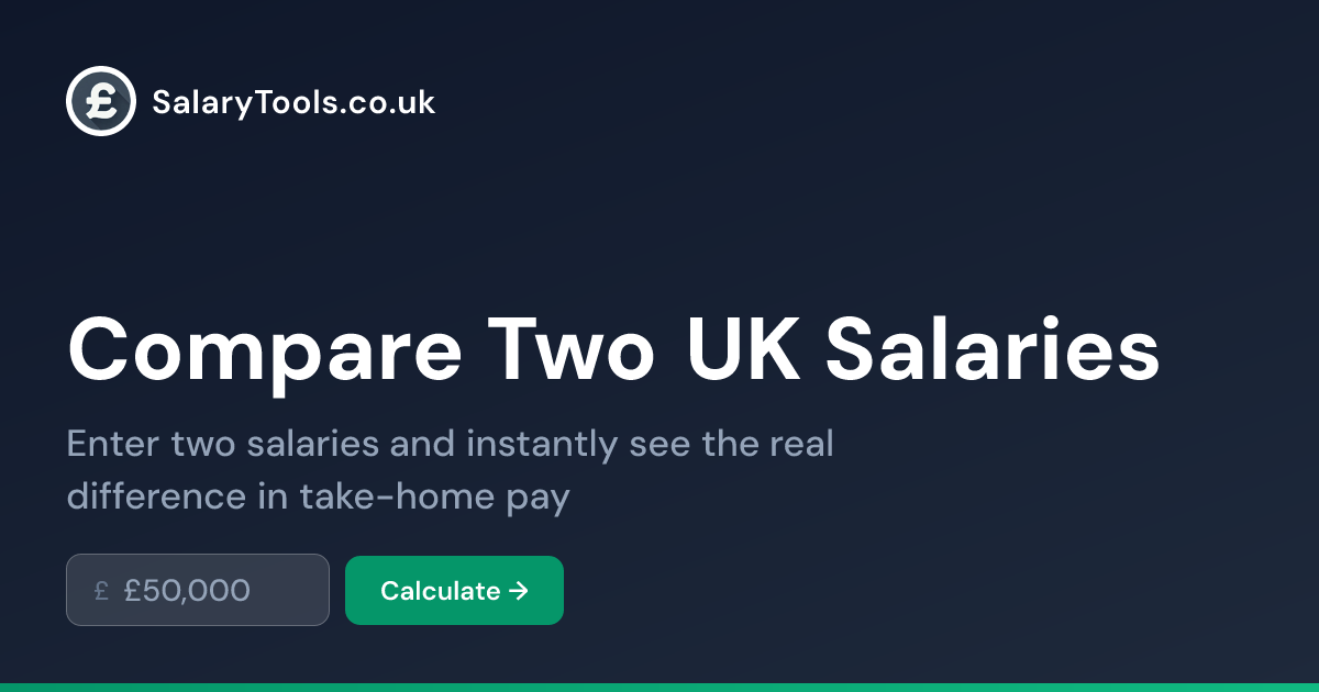 Compare Two UK Salaries Side-by-Side | Take-Home Pay Calculator ...
